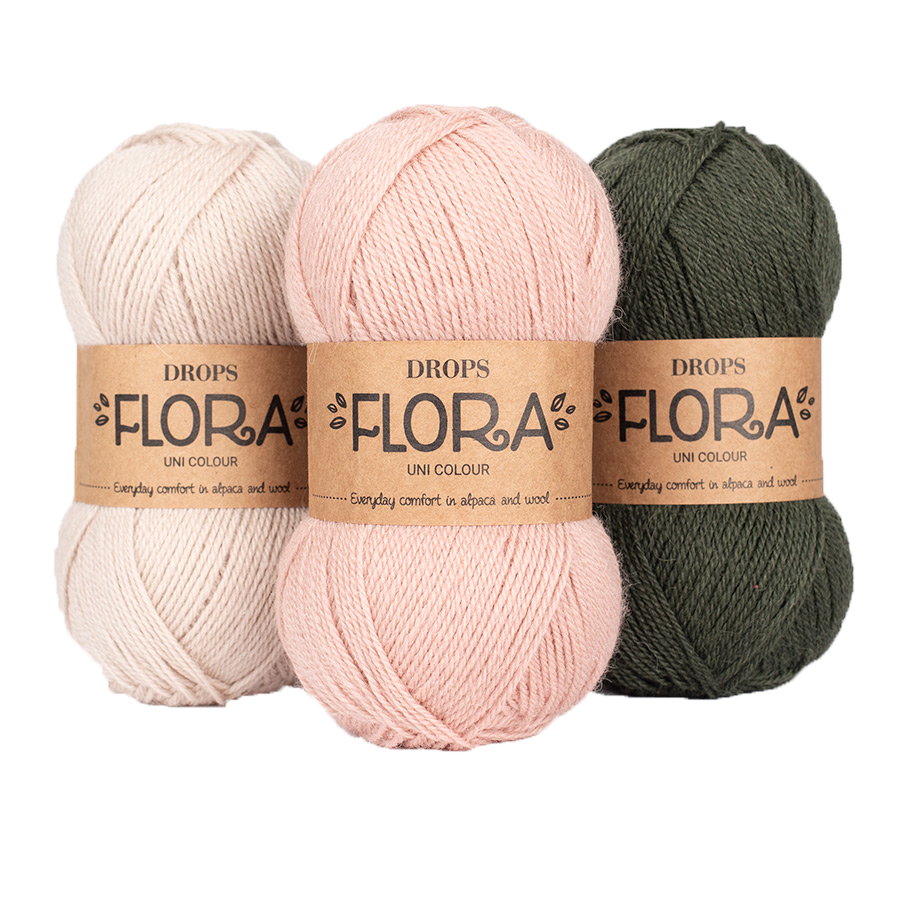 Flora Drops příze na pletení a háčkování květin